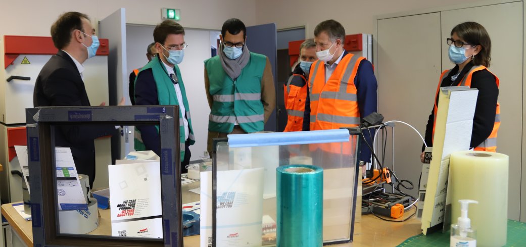 The president of Metropole Rouen Normandie visits Novacel | Novacel