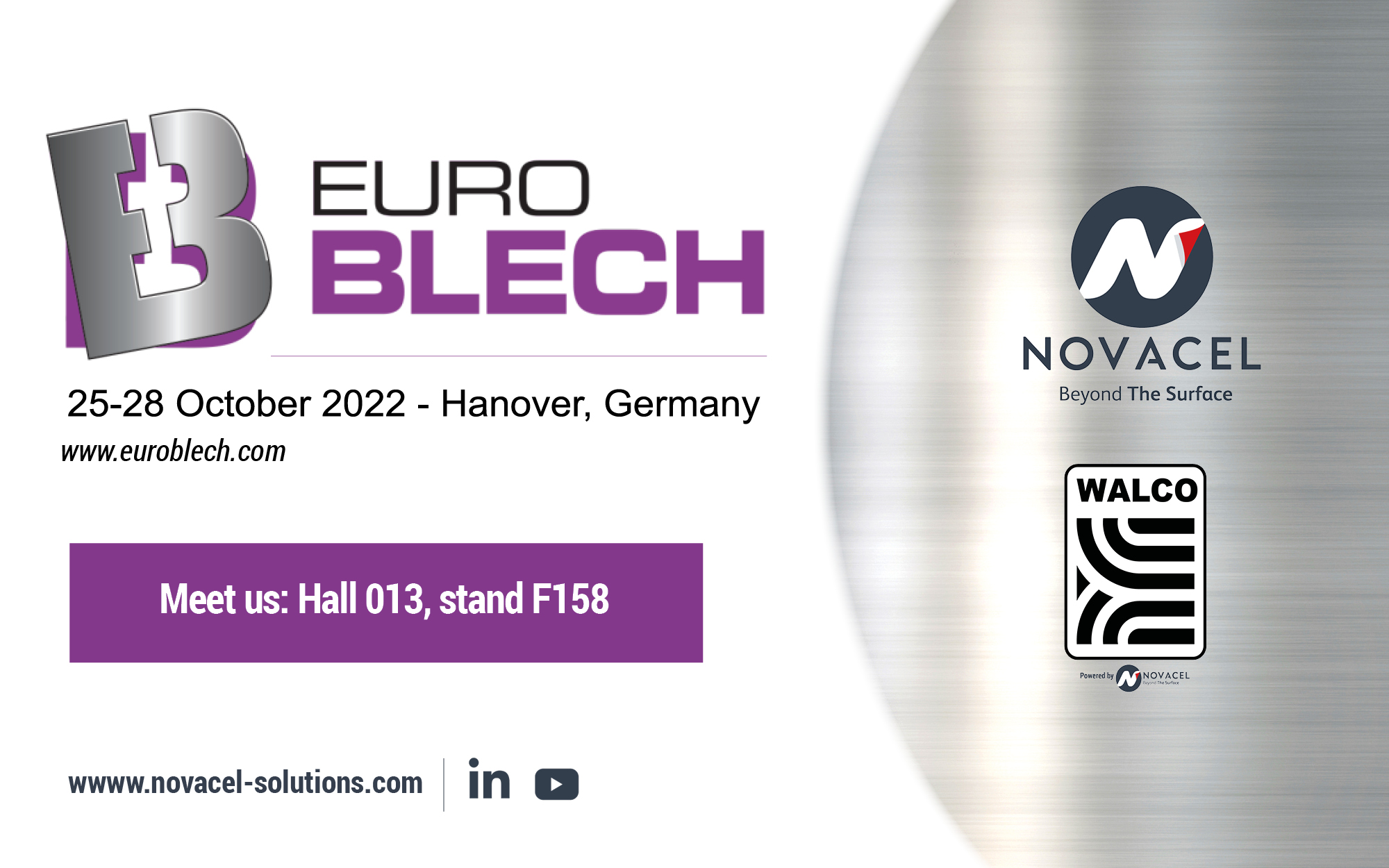 Join us at Euroblech 2022! | Novacel